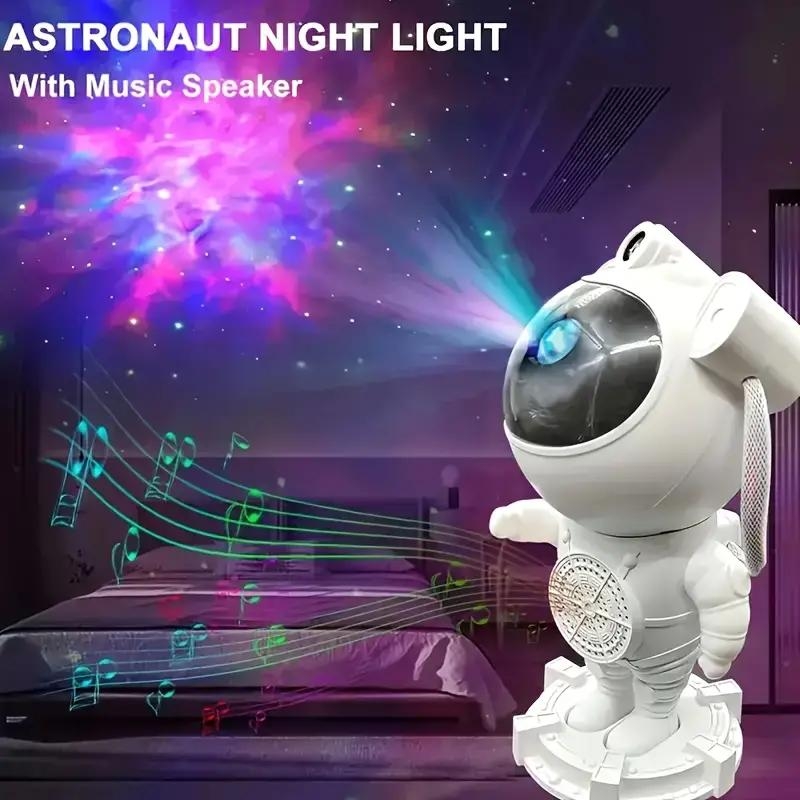 Astronaut Galaxy Projector Lamp Starry Sky Night Lights For Bedroom ...