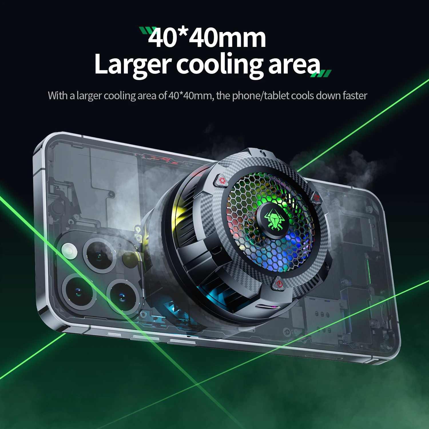 PLEXTONE EX1 Pro RGB Mobile Phones Professional Turbofan Cooler ...
