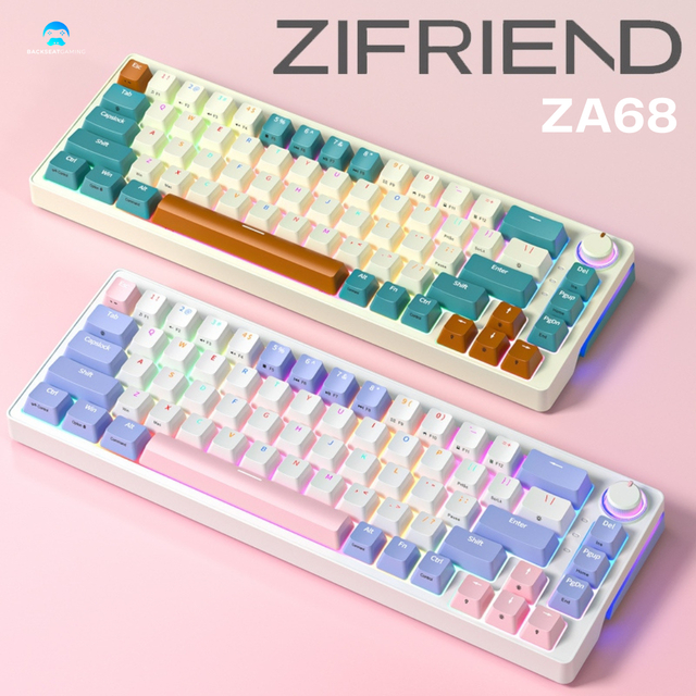 Zifriend ZA68 RGB Hot Swappable Mechanical Keyboard in Nepal | SajiloShop