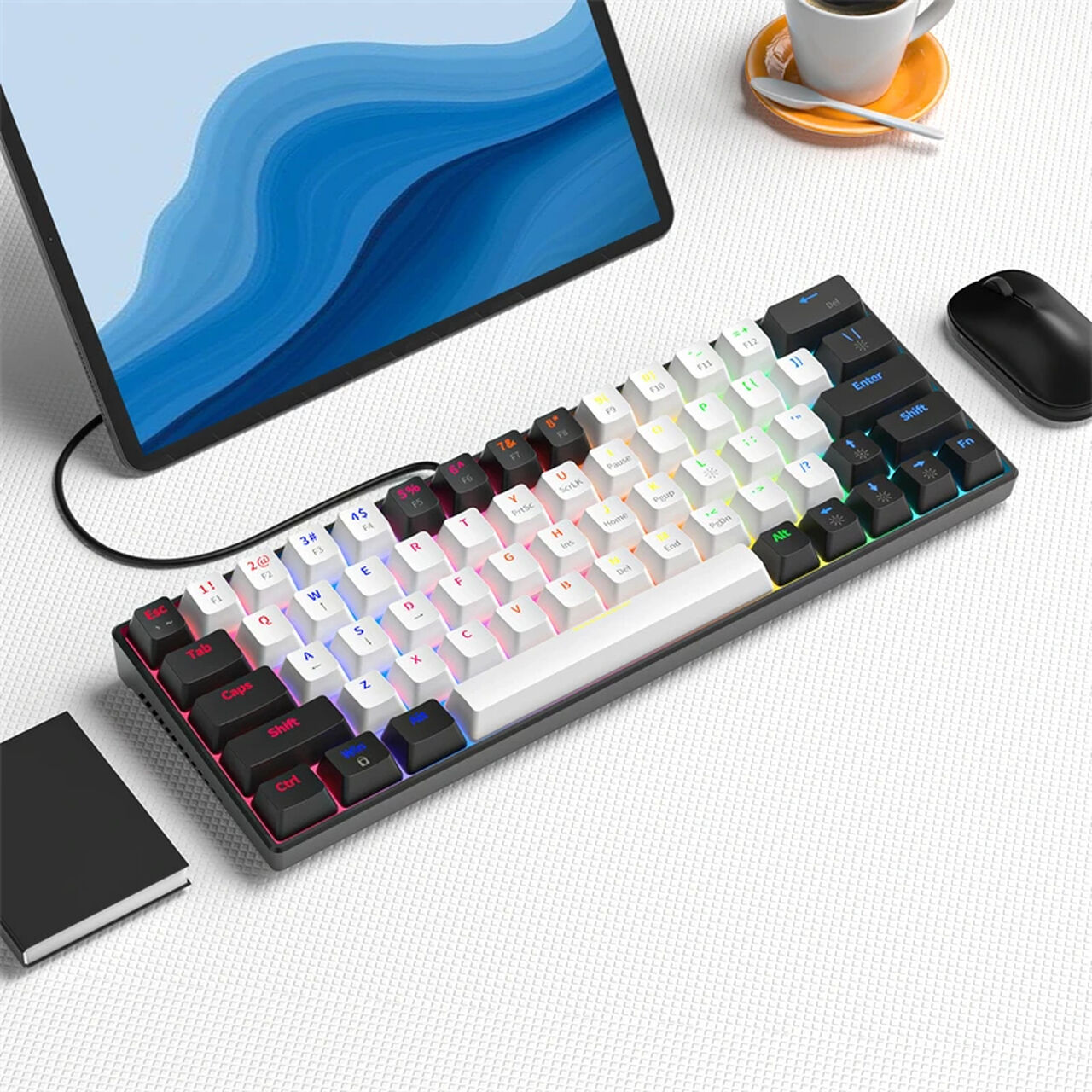 Zifriend KA646 Mechanical Keyboard 60% 64 Keys in Nepal | SajiloShop